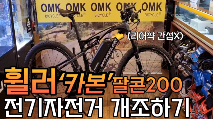 휠러카본팔콘200 전기자전거 개조하기오엠케이바이크캠프전기자전거개조울산자전거전기자전거추천울산omk바이크캠프 네이버 블로그