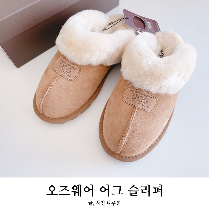 호주 오즈웨어 어그 슬리퍼 사이즈 체스트넛 후기 네이버 블로그