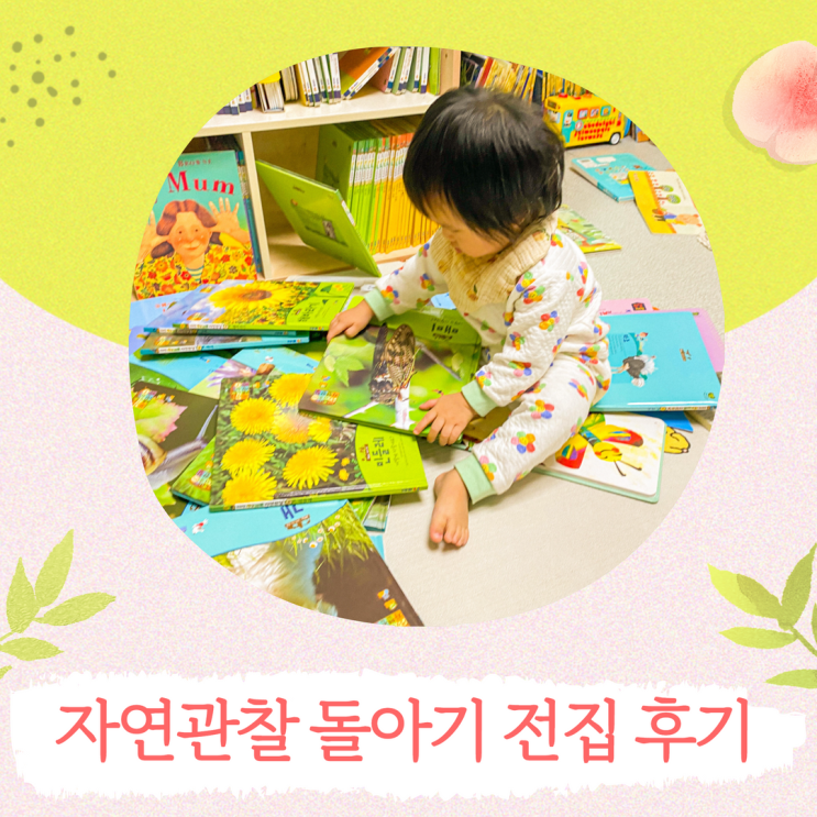 돌아기 자연관찰책 전집 책육아는 순항 중 네이버 블로그