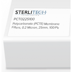 Polycarbonate (PCTE) Membrane Filters, 0.2 Micron, 25mm, 100/Pk ...