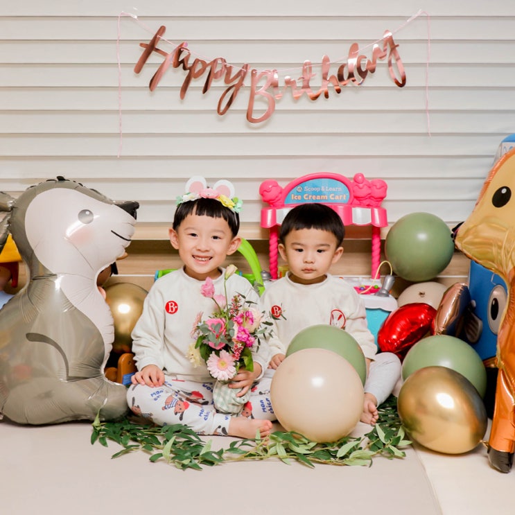아이생일파티꾸미기 이벤트홀릭 아기사슴and토끼풍선 생일파티용품 네이버 블로그