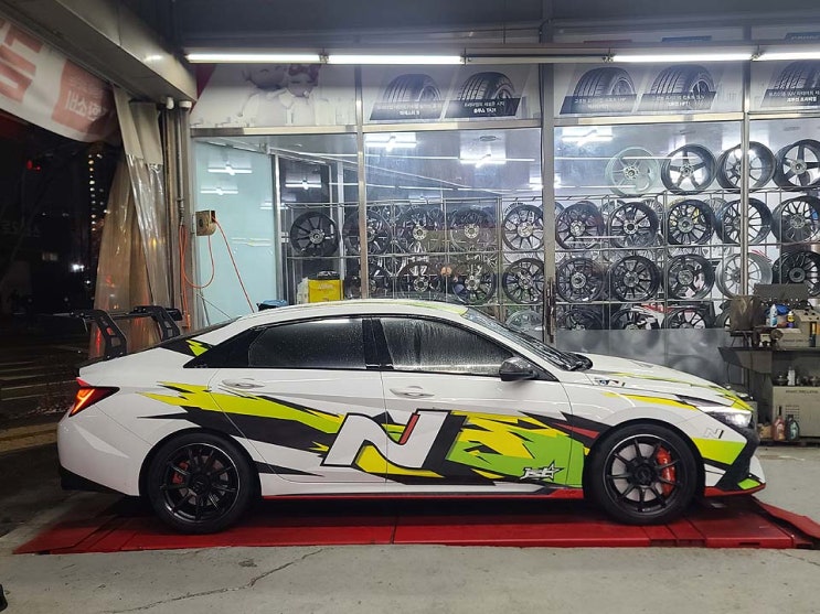 아반떼N 네오테크 NF 6P 브레이크 튜닝 수원 휠 타이어8949 : 네이버 블로그