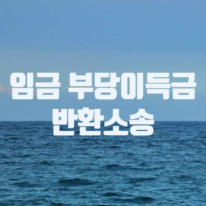 임금 부당이득금 반환 소송 근로자의 임금청구와 사용자의 부당이득반환청구 소송의 관계 네이버 블로그