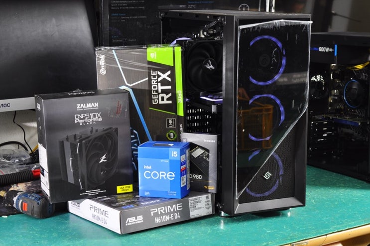 컴파라 조립컴퓨터 인텔 코어12세대 i5-12400F 정품/이엠텍 GeForce RTX 3060 STORM X Dual OC ...