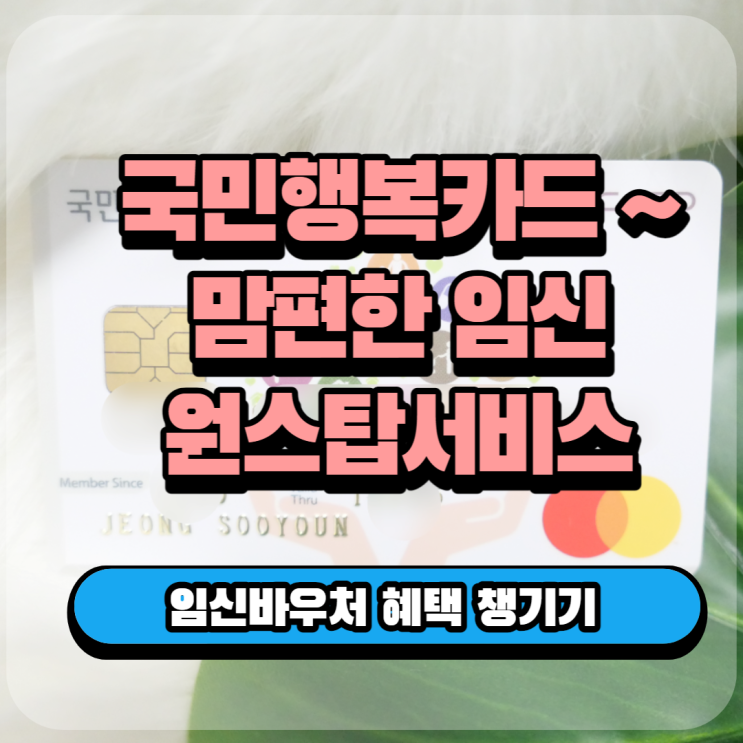 국민행복카드 발급 베팡 사은품 혜택 임신바우처 신청 맘편한 임신 서비스 한번에 네이버 블로그
