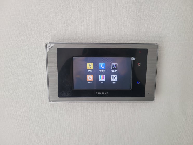 충주 지현동 지현현대아파트 삼성 7인치 비디오폰 SHT-3527XA 설치 : 네이버 블로그