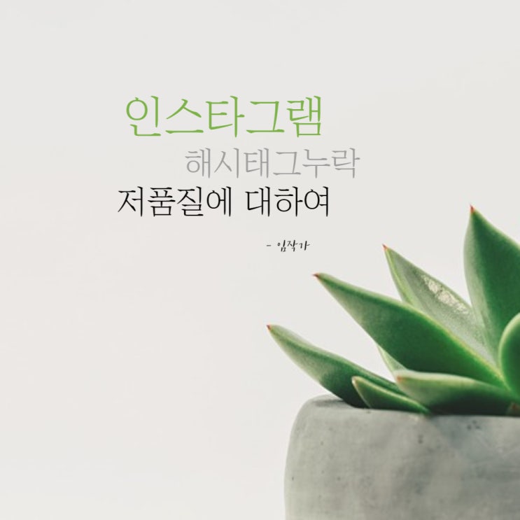 인스타그램 저품질 해시태그 누락 원인체크 : 네이버 블로그