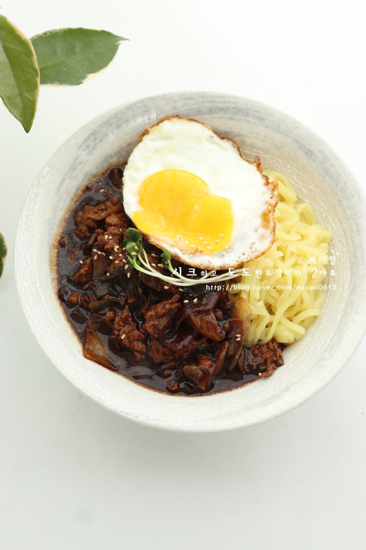 짜장면 만들기 짜장밥 짜장 분말 가루 활용 간단한 간짜장 짜장 소스 만들기 만드는법 : 네이버 블로그