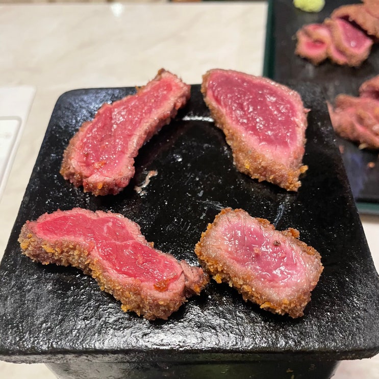강남역 돈까스 맛집 고베규카츠 강남점처음 먹어본 규카츠 샘플러 훌륭해 네이버 블로그