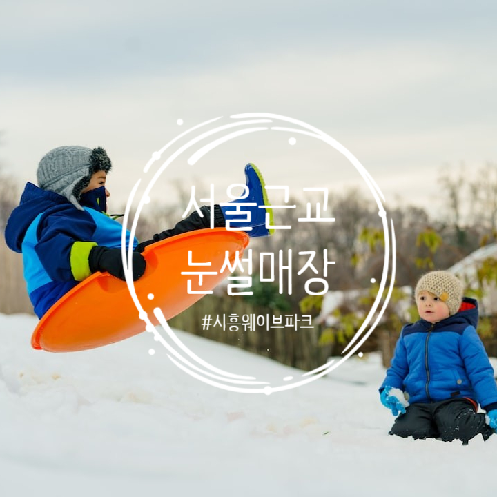 시흥 웨이브파크 서울 근교 눈썰매장 추천 겨울방학 어디갈까 네이버 블로그