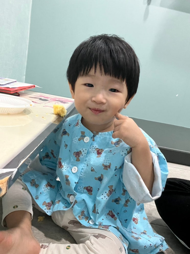 육아기록 26개월아기 의정부튼튼어린이병원 중이염 입원 아기 입원준비물w아기모델 채이준 네이버 블로그