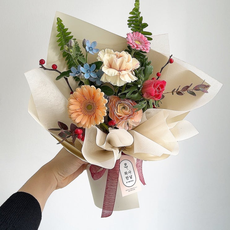 익산꽃집 화사한날 영원히 사랑받는 미니꽃다발 여자친구선물 기념일선물 크리스마스선물 네이버 블로그