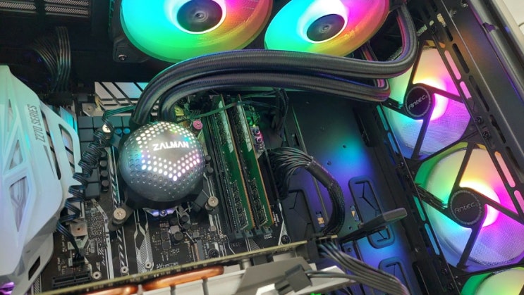 수랭쿨러 전원 핀 연결 방법 - CPU FAN, CPU OPT, AIO PUMP : 네이버 블로그