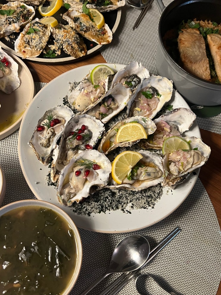 굴 요리 / 세 가지 하프쉘 소스 레시피 : 네이버 블로그