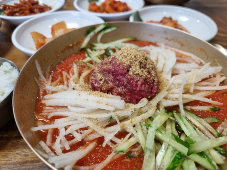 한우 물회와 석쇠불고기의 조합 울산 함양집 본점 네이버 블로그