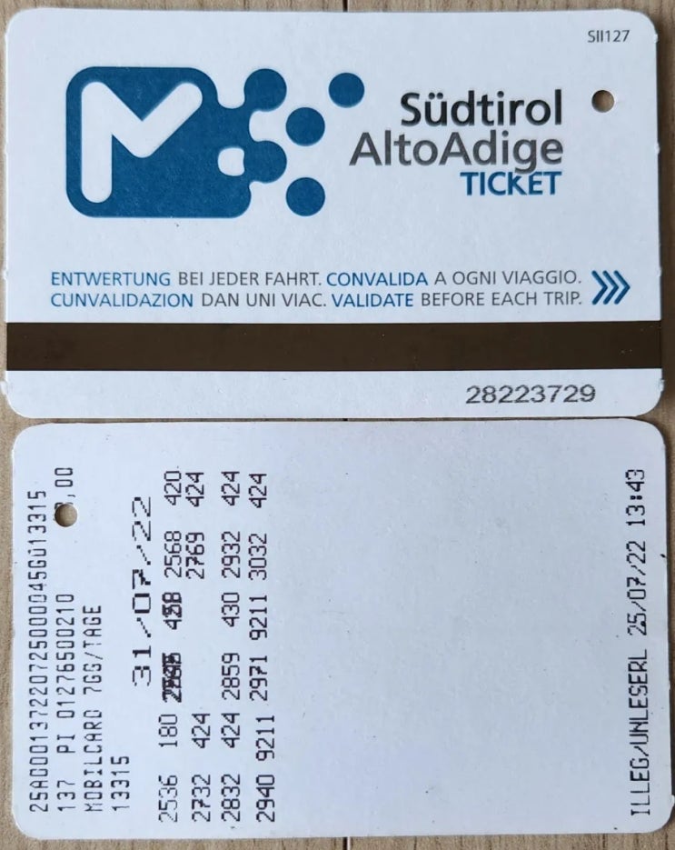 [돌로미티] Sud Tirol Mobil Card 온라인 구매 안내 : 네이버 블로그