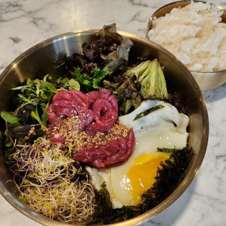 오산 육회 소문 L 육회 육회비빔밥 육회냉면 후기신선하고 두꺼운 육회 ️ ️ 네이버 블로그