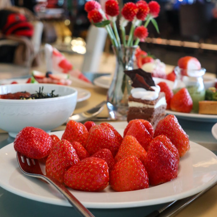 2023 호텔딸기뷔페 서울드래곤시티 The26 딸기스튜디오 후기🍓 네이버 블로그