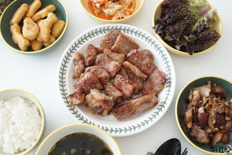 밀스온 한돈 수제돼지갈비 19kg 설날음식으로 맛있는 No색소 양념갈비 네이버 블로그