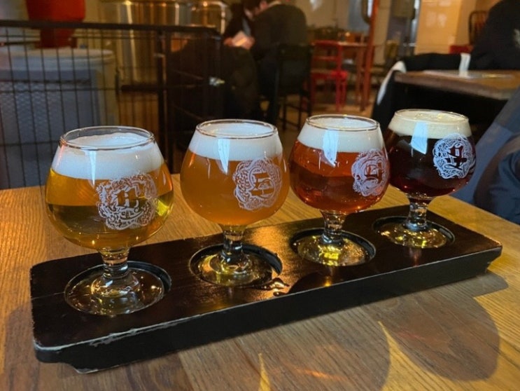 버드나무브루어리 연말 분위기 좋은 강릉 수제 맥주 맛집 예약 메뉴 네이버 블로그