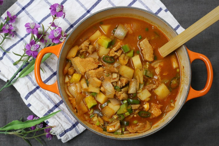 돼지고기고추장찌개 레시피 주말저녁메뉴 감자고추장찌개 만드는법 네이버 블로그