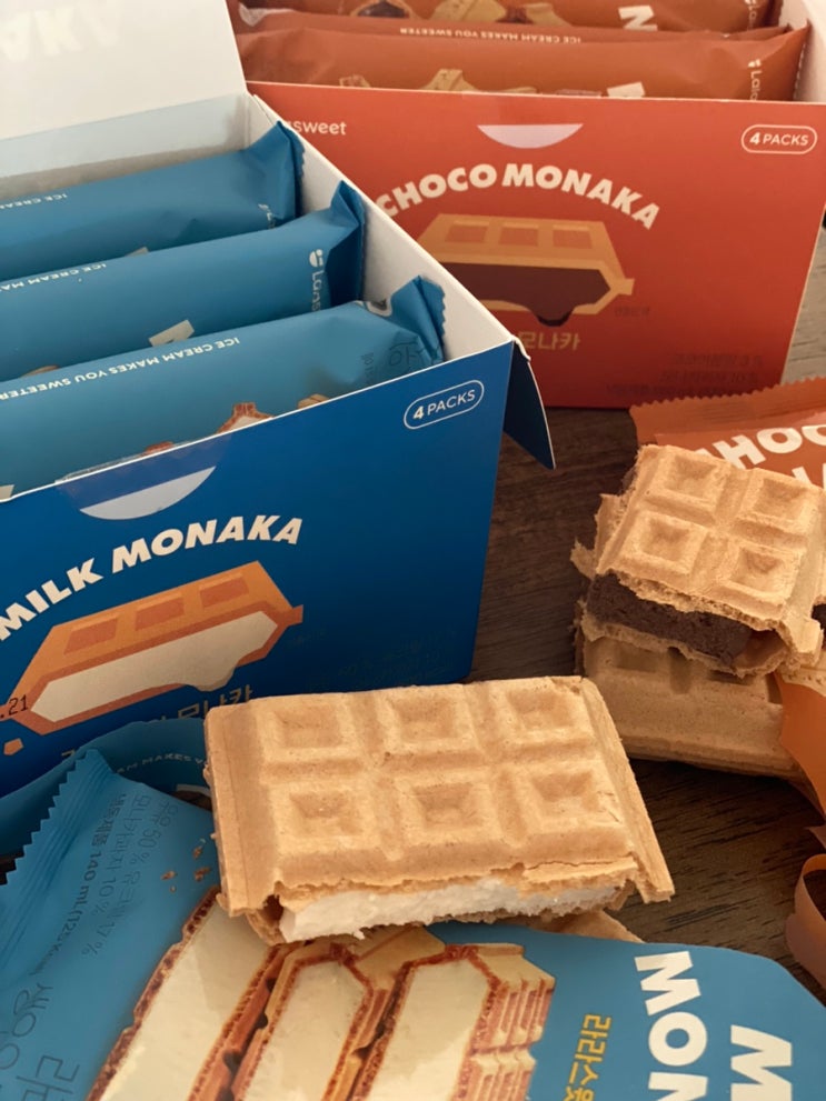Lalasweet 먹어본 다이어트 아이스크림 중에 제일 맛있었던 ‘라라르윗 생우유 모나카 And 초코 모나카 내돈내산 후기
