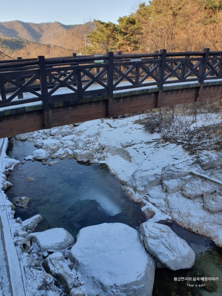 겨울 눈쌓인 북한산둘레길 풍경내시묘역길 창릉천 포함 네이버 블로그
