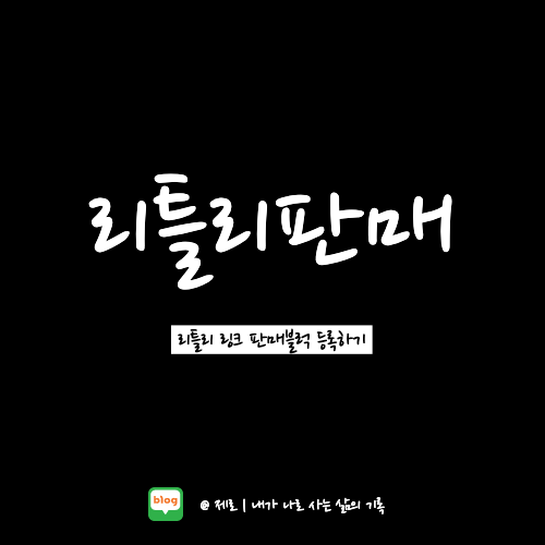 인스타그램 링크에서 전자책 판매하기 리틀리 링크 네이버 블로그