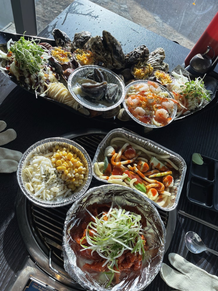 을왕리 맛집 청춘조개포차 그리고 을왕리 꾸덕집까지 네이버 블로그