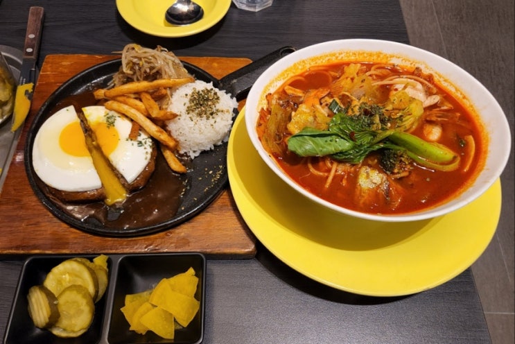 구슬함박 강남고터 파미에스테이션 경양식 맛집 오리지널함박과 국물 가득 레드파스타 솔직 리뷰 네이버 블로그