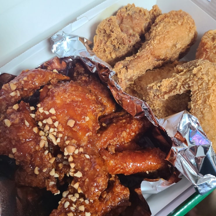 비비큐 황금올리브 양념 반반 : 네이버 블로그