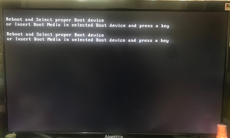 Reboot and Select proper Boot device or Insert Boot Media in selected ...