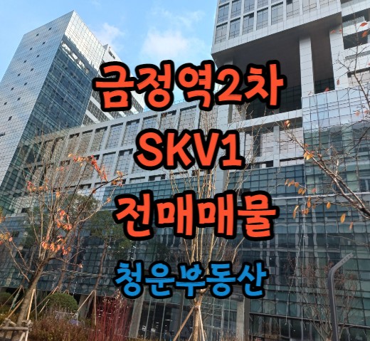 평당 800만원대 역세권 마지막 지식산업센터 전매 금정역2차 SKV1 : 네이버 블로그