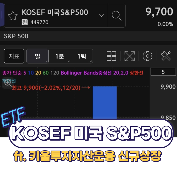 신규상장 KOSEF 미국S&P500 ETF (ft.수수료 가장 낮음) : 네이버 블로그