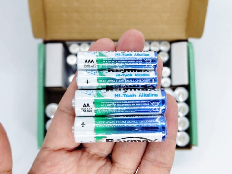 Raymax 레이맥스 알카라인 건전지 AAA 40pcs + AA 40pcs [내돈내산 리뷰] : 네이버 블로그