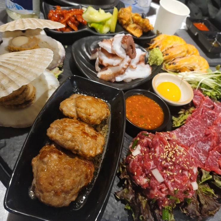 장한평 맛집 장안동 육회가 맛있는 동대문 술집 주한상 방문 후기 네이버 블로그
