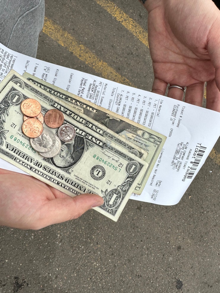 미국 재활용품 분리수거로 소소한 수익, CA CRV : 네이버 블로그