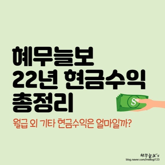 혜무늘보의 22년 부수입 총결산 (2천만원 달성 후기) : 네이버 블로그