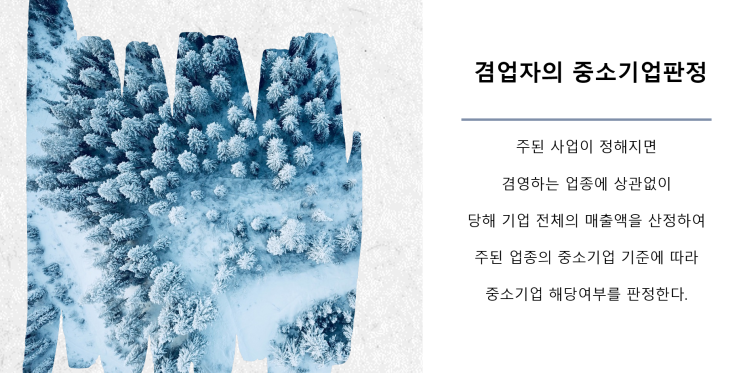 중소기업기본법 겸업자에 대한 중소기업 판정방법 네이버 블로그
