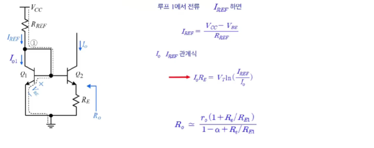 Bjt 위들러 전류 미러 베이스 전류 보상 윌슨 전류 미러 네이버 블로그