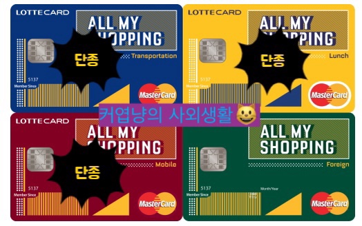 커엽냥의 추천카드 롯데카드 올마이쇼핑해외 곧 단종될지도 모르는 쇼핑 5 해외 10 할인카드 네이버 블로그