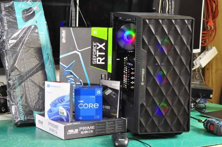 컴파라 조립컴퓨터 인텔 코어12세대 i5-12400F 정품/이엠텍 GeForce RTX 3060 STORM X Dual OC ...