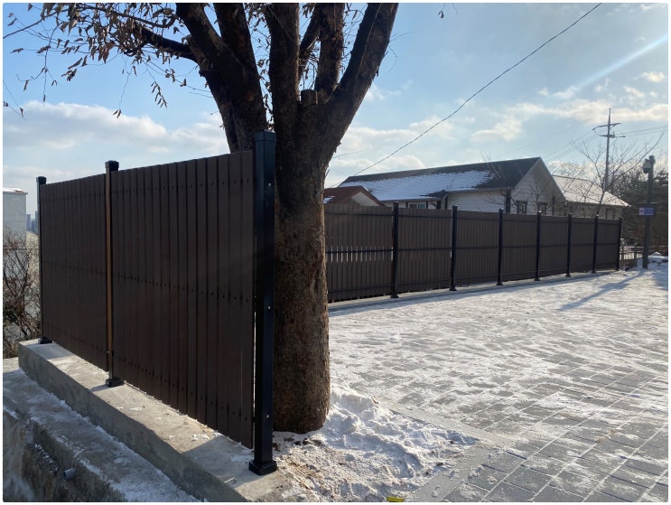 합성목재 가림막 시공(FA-02) : 네이버 블로그