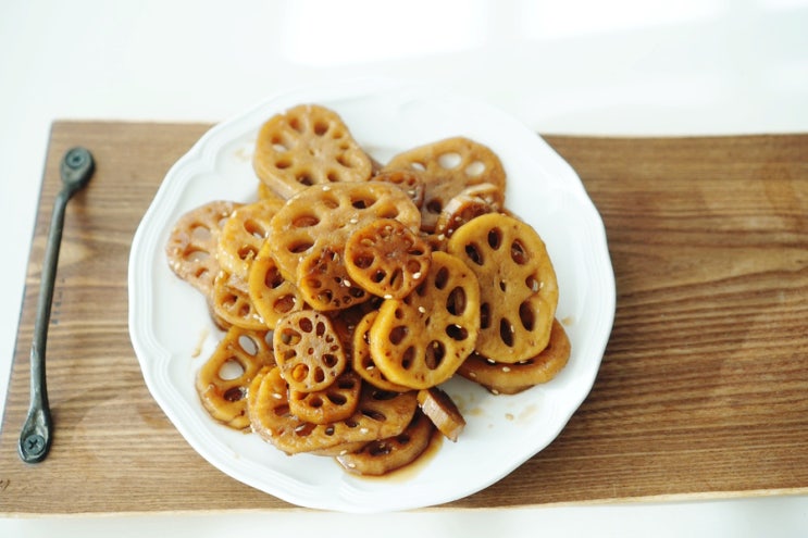 연근조림 만드는 법 아삭 쫀득 반찬 네이버 블로그