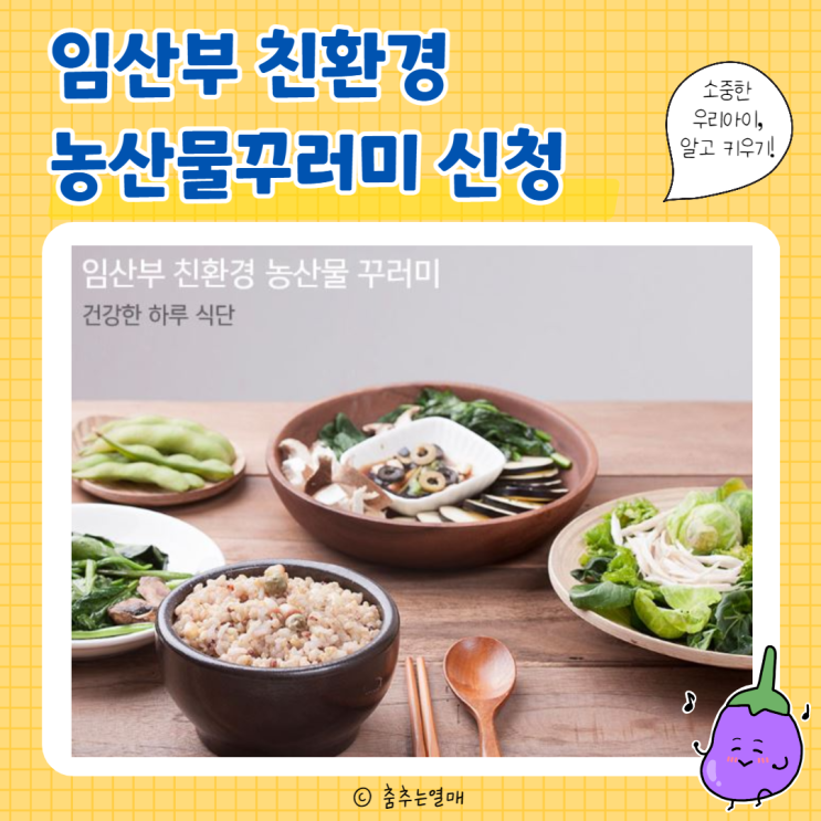 임산부 친환경 농산물꾸러미 꼭 신청하세요 네이버 블로그
