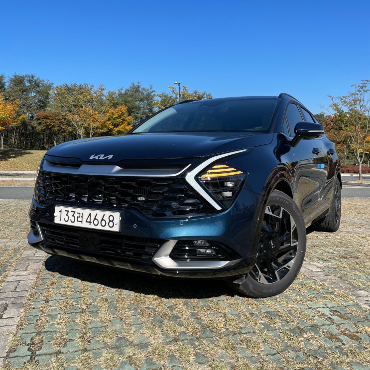 스포티지(NQ5) 1.6T 시그니쳐 2WD 베스타블루 시승기 : 네이버 블로그