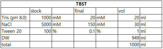 [분자생물학 실험실]TBST buffer : 네이버 블로그