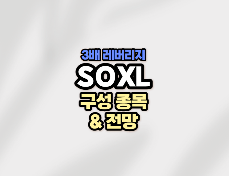 3배 레버리지 SOXL, 구성 종목과 전망 : 네이버 블로그