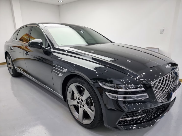 대구 신차패키지 제네시스 G80 비크 블랙 & 바닐라 베이지/ 아다마스 수성 가죽 코팅/ 만도 애프터 블로우/ PPF 8종 시공~!! : 네이버 블로그