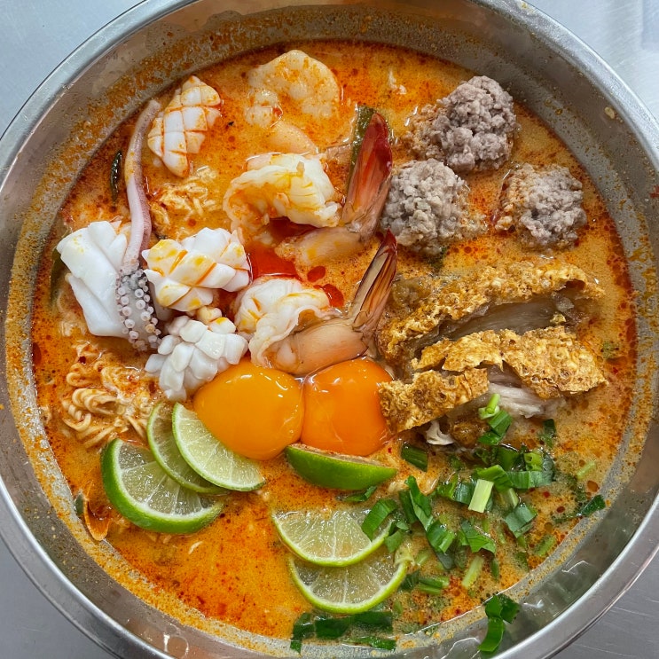 태국 방콕 스트리트 푸드 파이터 똠얌라면 맛집 란 쩨오쭐라 네이버 블로그